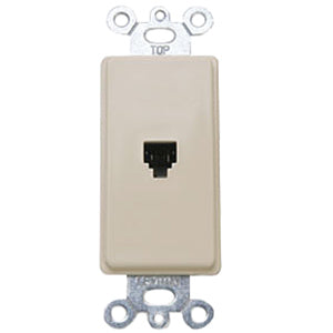 Leviton 40649 6P4C, Type 625 Decora Modular Wall Jack – Twacomm.com